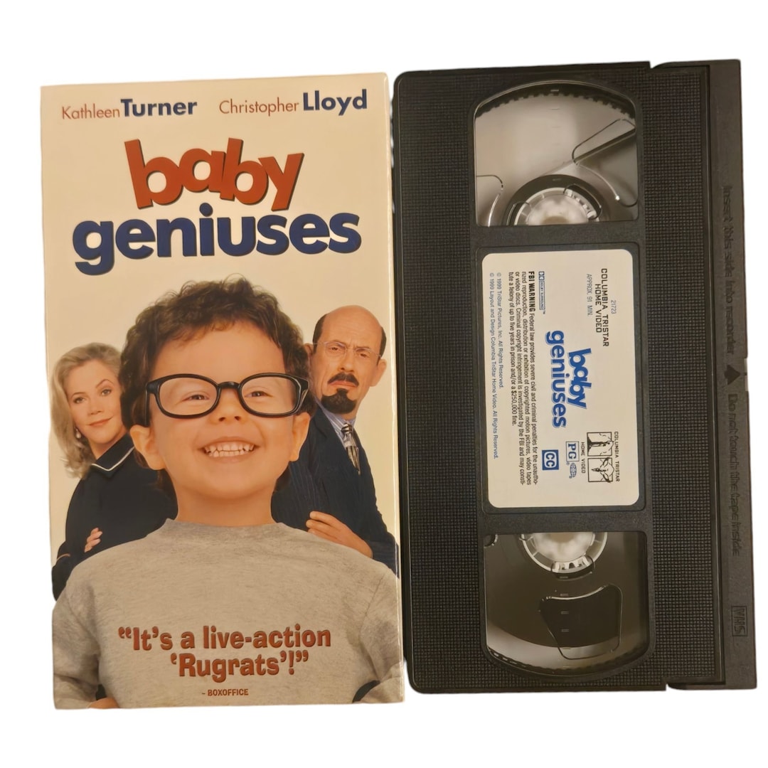 Baby Geniuses VHS Tape 1999 Kathleen Turner Christopher Lloyd Classic ...
