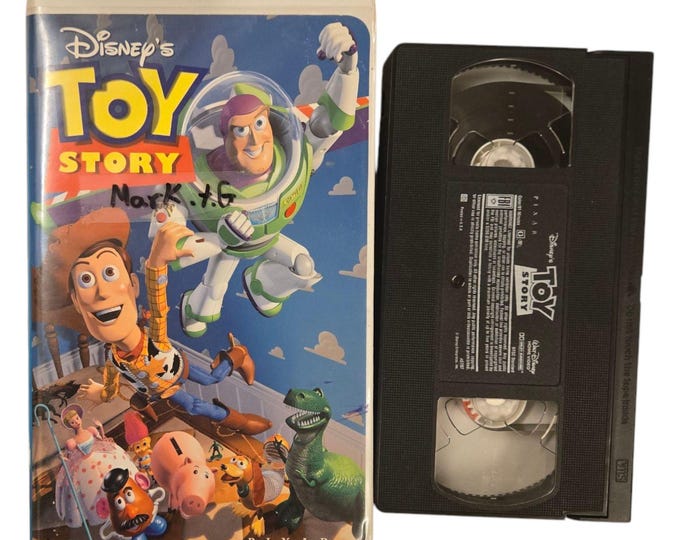 Disneys Toy Story VHS Tape Clamshell Case Movie Tim Allen Tom Hanks ...