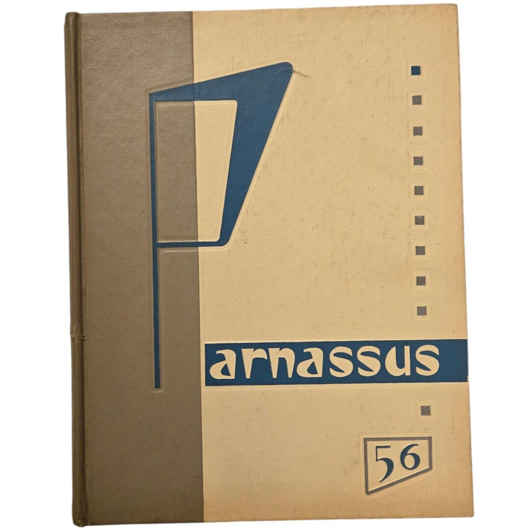 1956 University of Wichita Parnassus Yearbook Vintage WSU Kansas ...