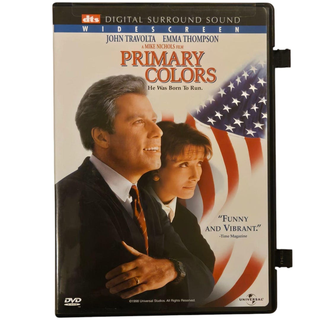 Primary Colors DVD Widescreen John Travolta Emma Thompson Kathy Bates ...