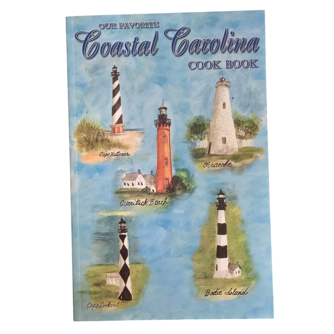 Our Favorite Coastal Carolina Cook Book Lighthouse Illustrations 1980s ...