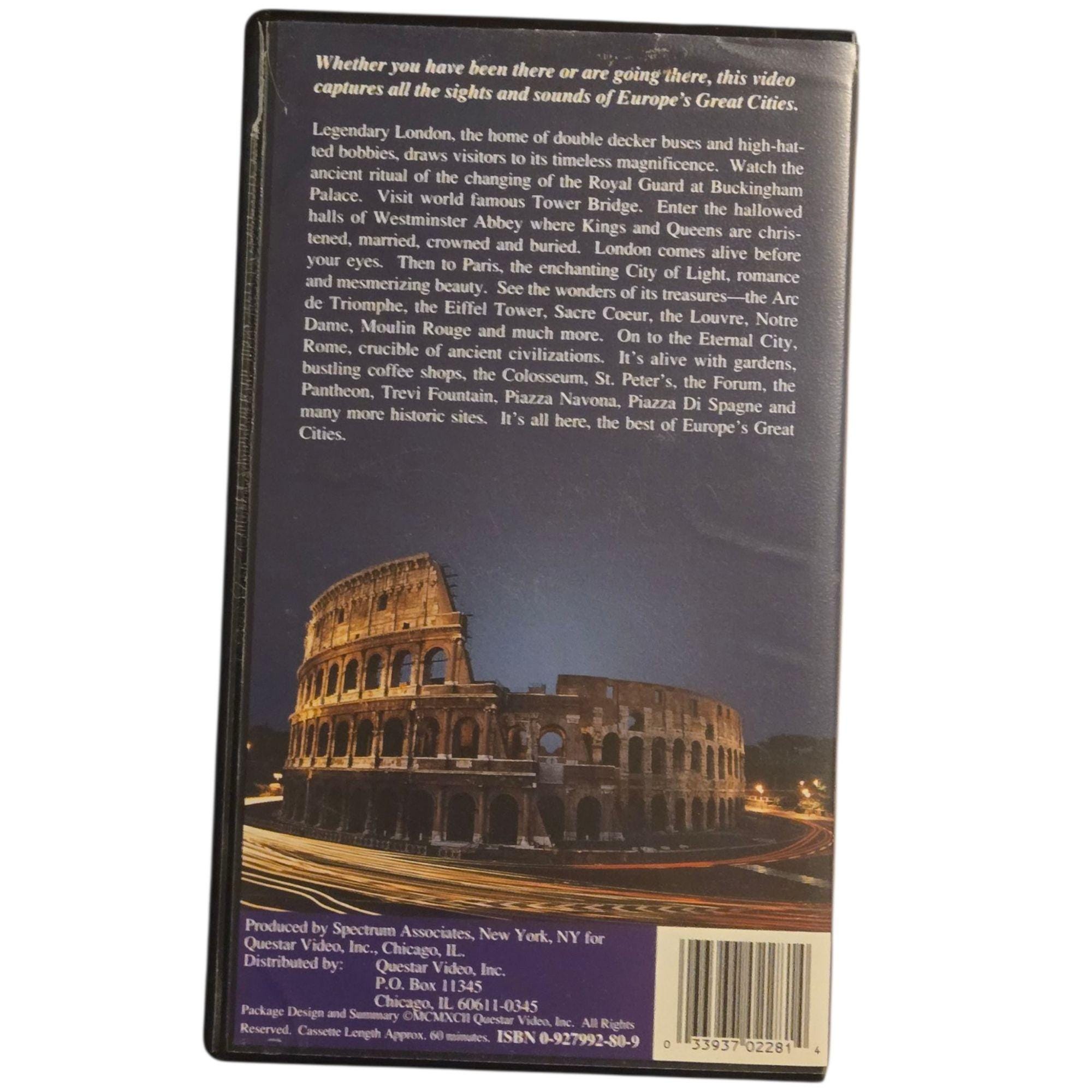Touring London Paris Rome VHS Tape Questar Video Presentation Vintage ...