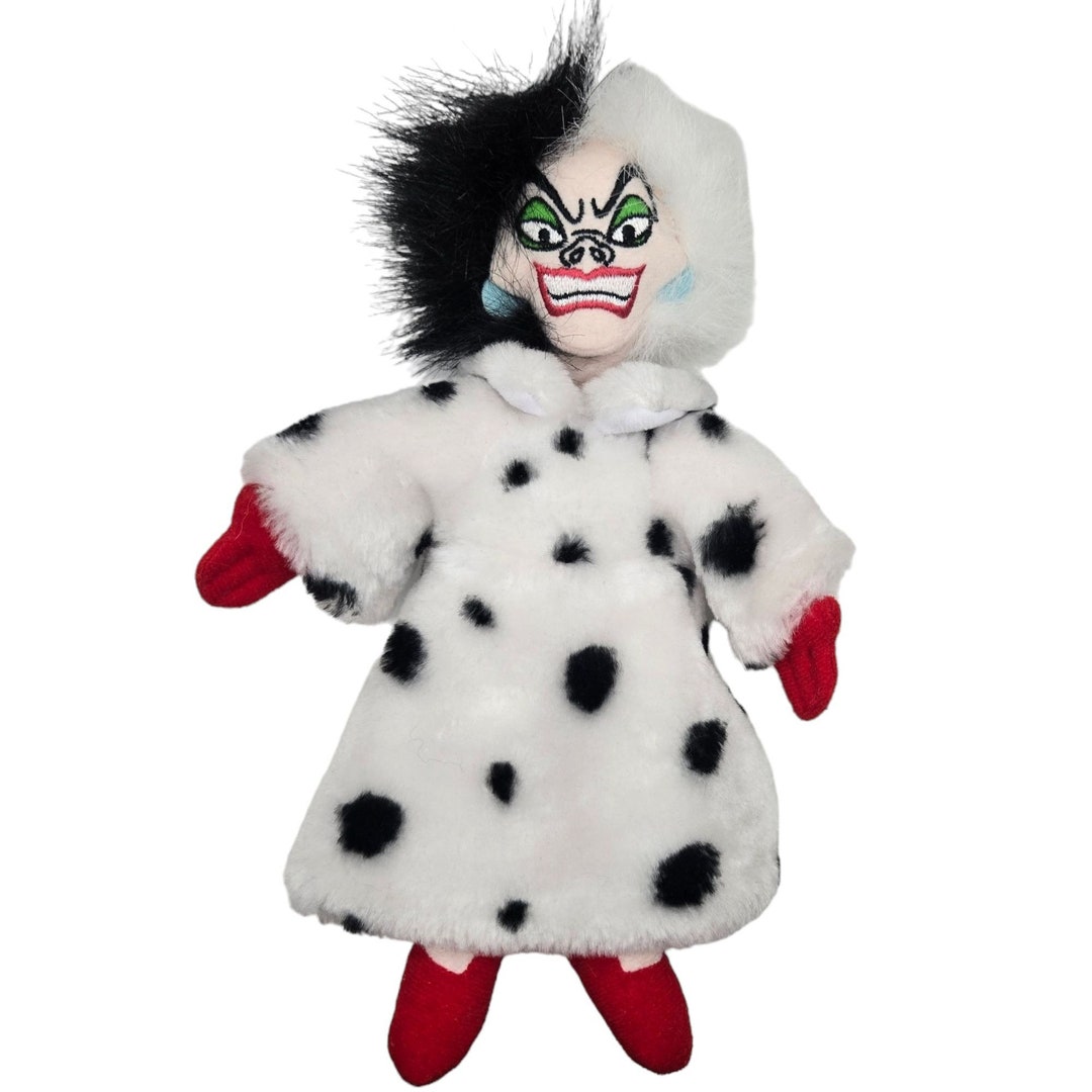 Cruella De Vil Bean Bag Plush Stuffed Doll 101 Dalmatians Disney Store ...