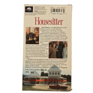 Housesitter VHS Tape Steve Martin Goldie Hawn 1992 Comedy Classic PG - Etsy