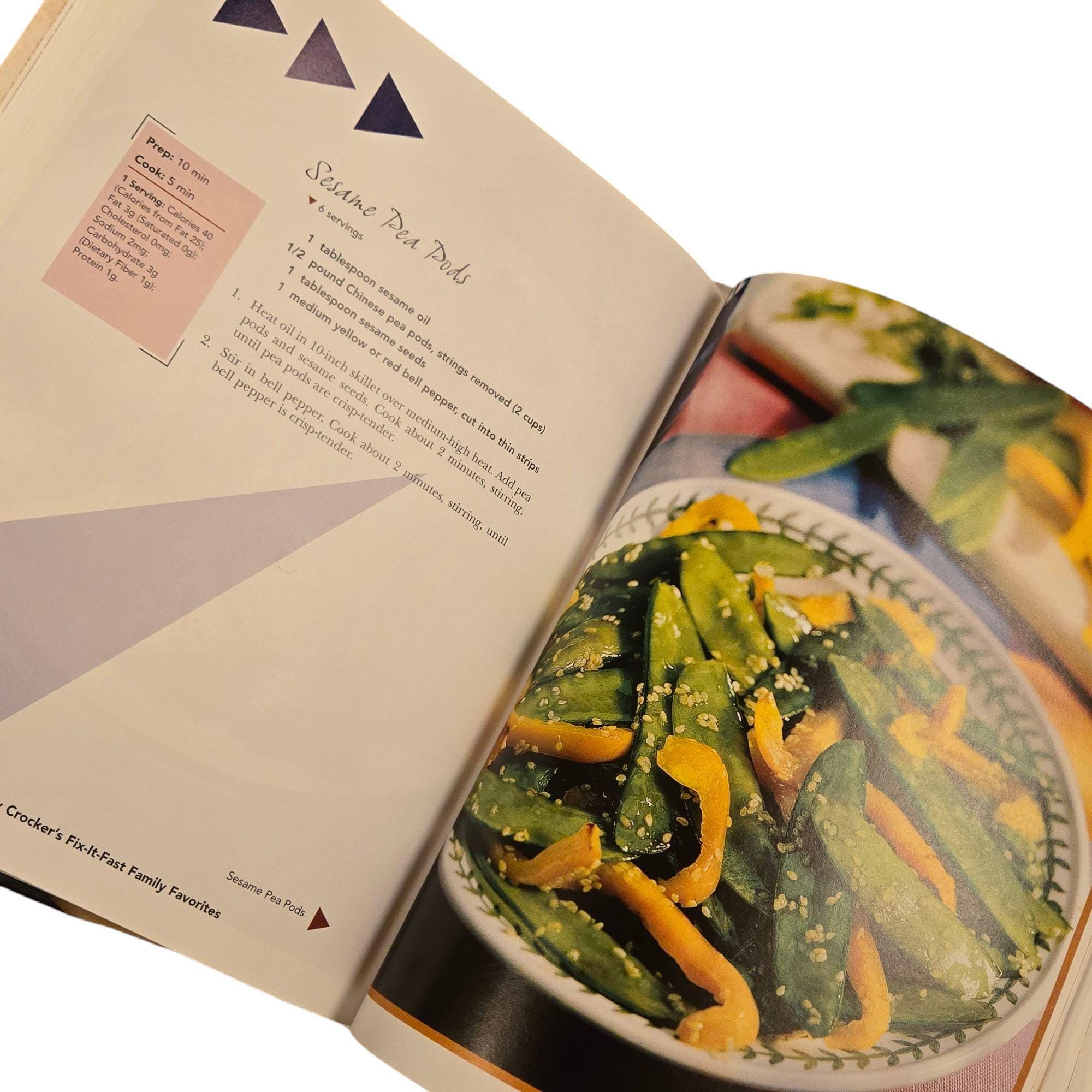 Betty Crockers Fix It Fast Cookbook Family Favorites Recipe Book 2000 ...