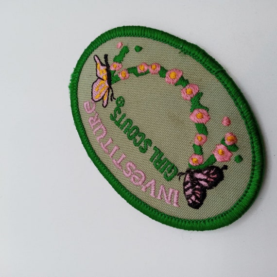 Vintage Girl Scouts Patch Investiture Butterfly Butte… - Gem