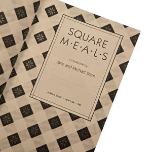 Square Meals Cookbook by Jane and Michael Stern Vintage Recipe Book ...