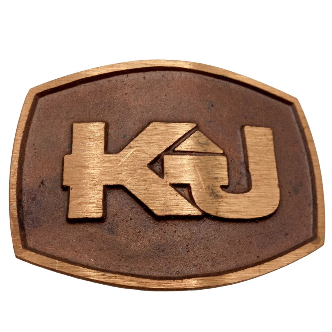 KJ Belt Buckle Logo Initials Advertising Promotional Promo Advertising ...