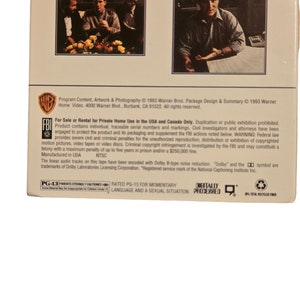 Dave VHS Movie Starring Kevin Kline Sigourney Weaver Ving Rhames 1993 ...