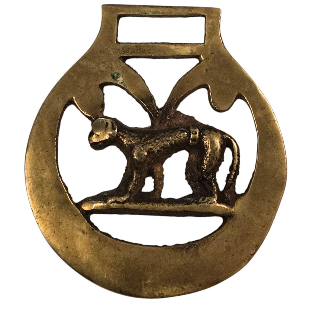 Heraldic Monkey Brass Horse Bridle Harness Medallion Parade Tack ...
