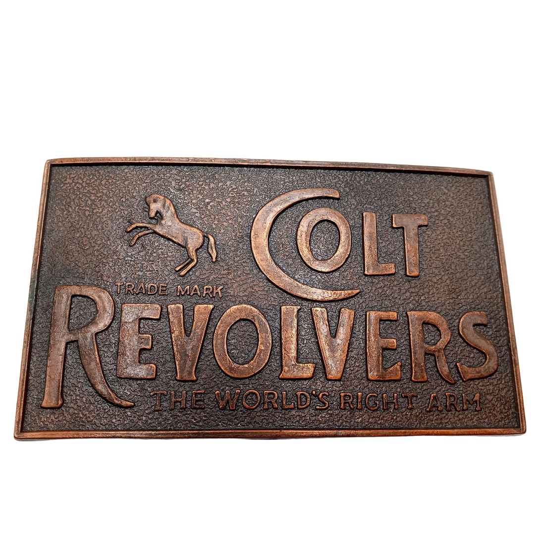 Colt Revolvers Belt Buckle Vintage Western Wear Horse Country ...