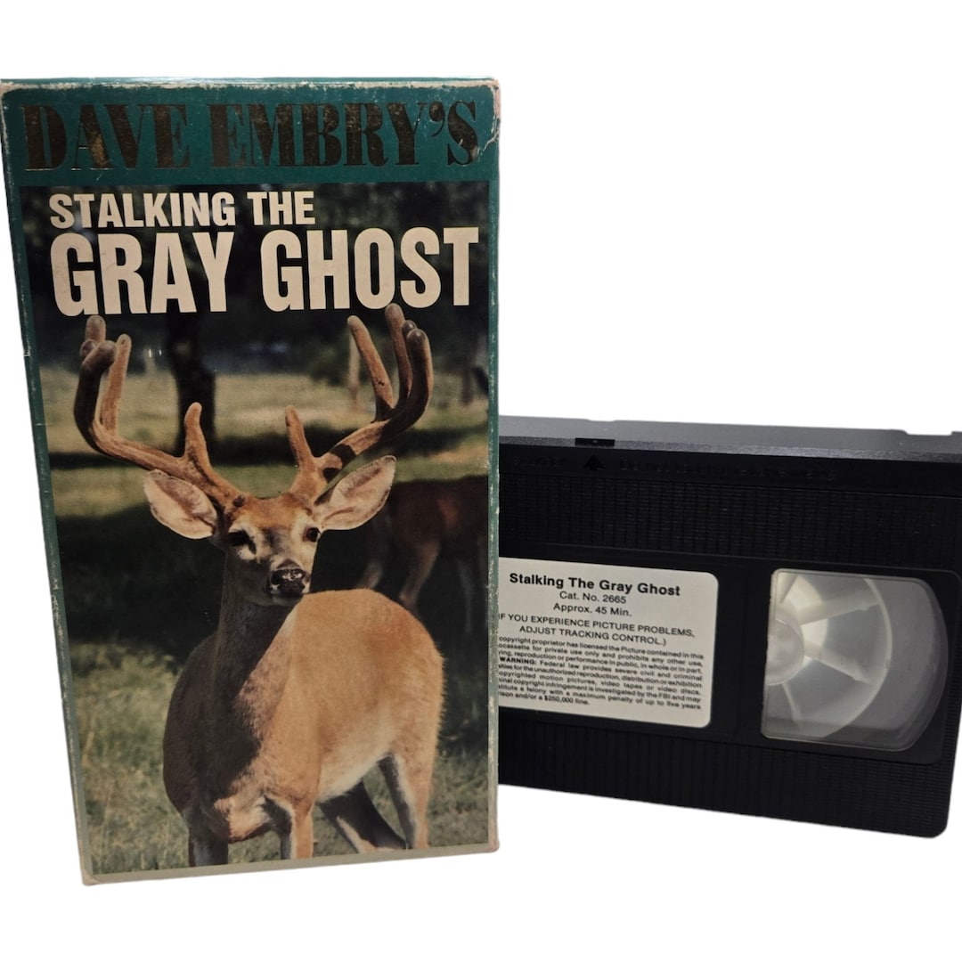 Dave Embrys Stalking the Gray Ghost VHS Whitetail Deer Hunting Hunter ...