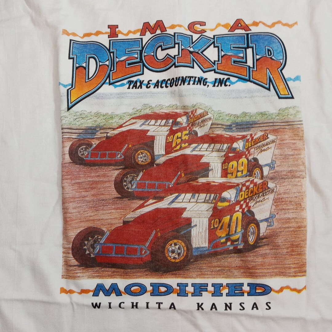 Modified Racing Team T Shirt IMCA Decker Race Car Modified Class XL ...