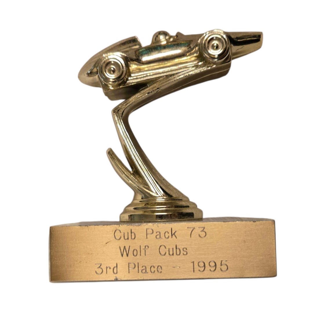 Vintage Car Trophy Pinewood Derby Race Vintage 1995 4 Inch Small - Etsy