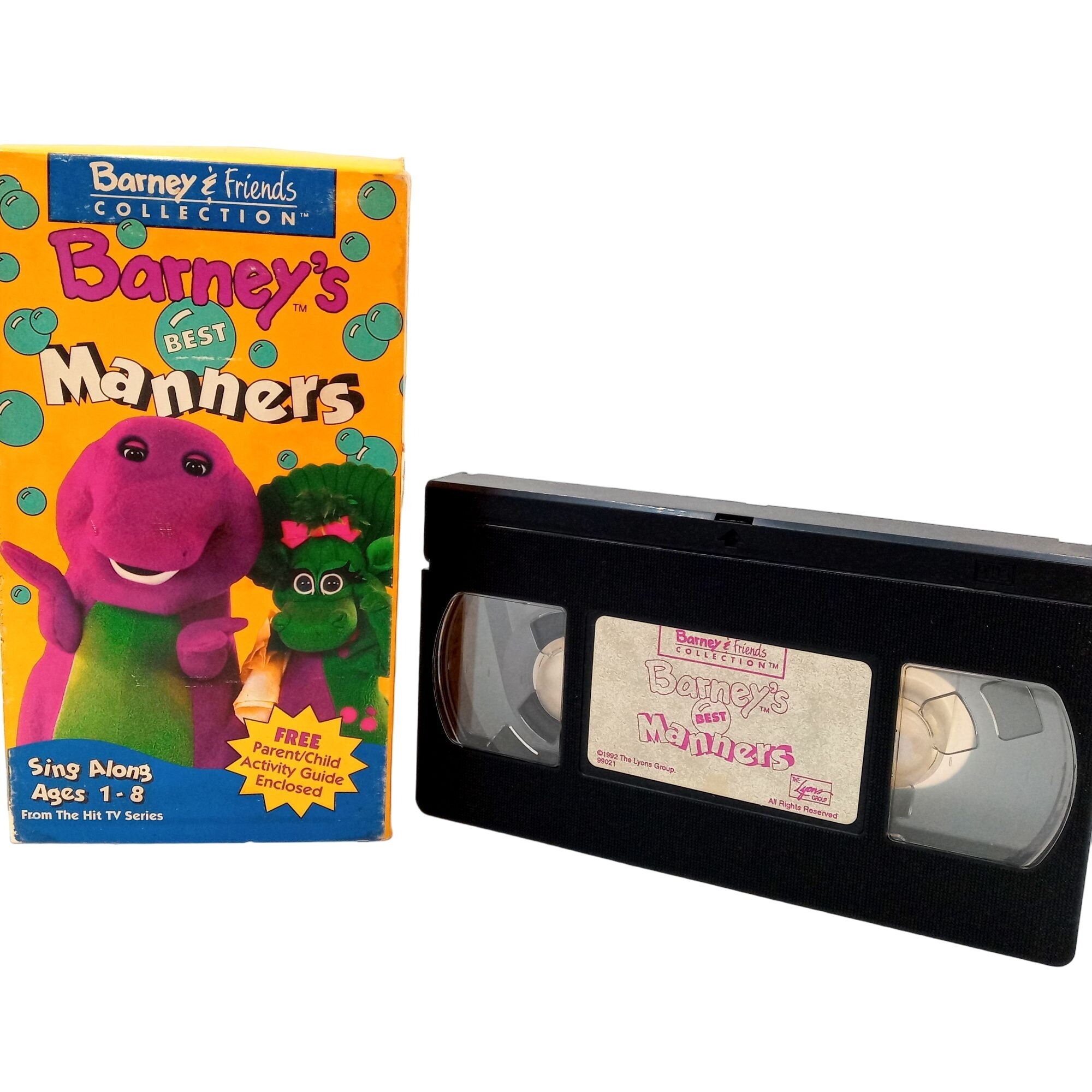 Barney and Friends Barneys Best Manners VHS Dinosaur 1993 - Etsy UK