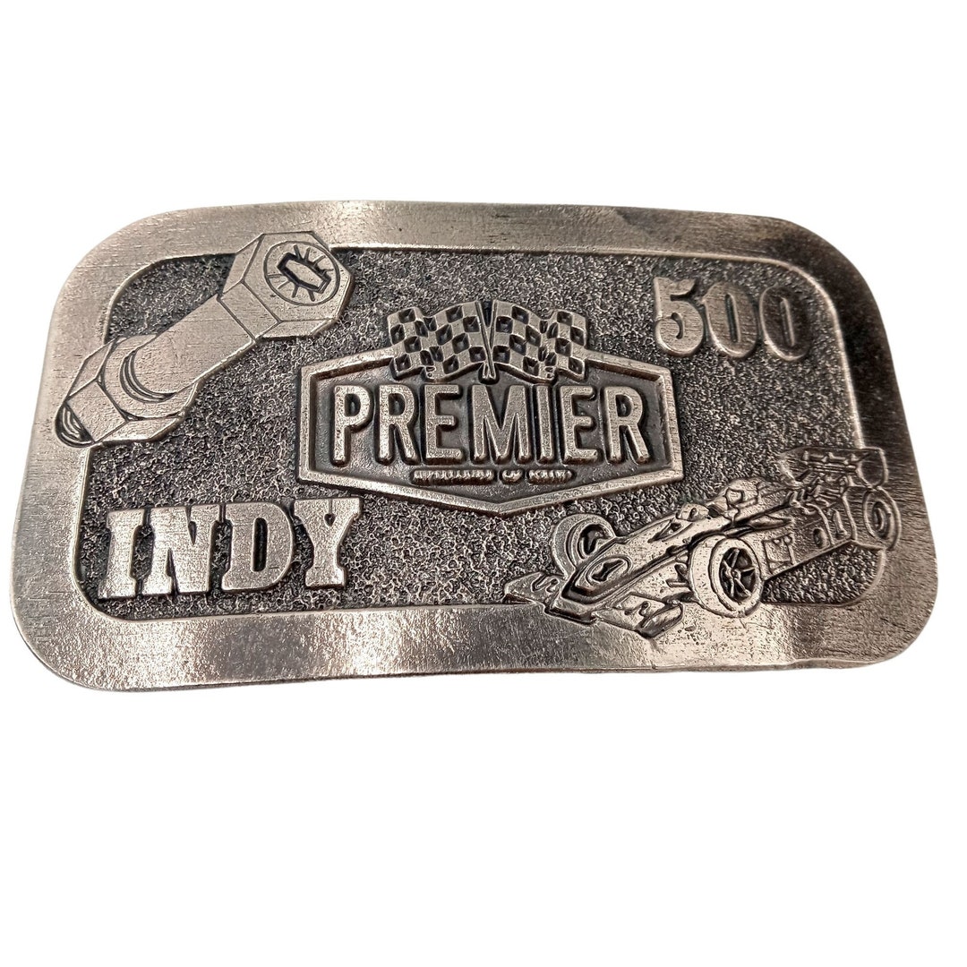 Indy 500 Belt Buckle Premier Race Car Indianapolis Racing Checkered ...
