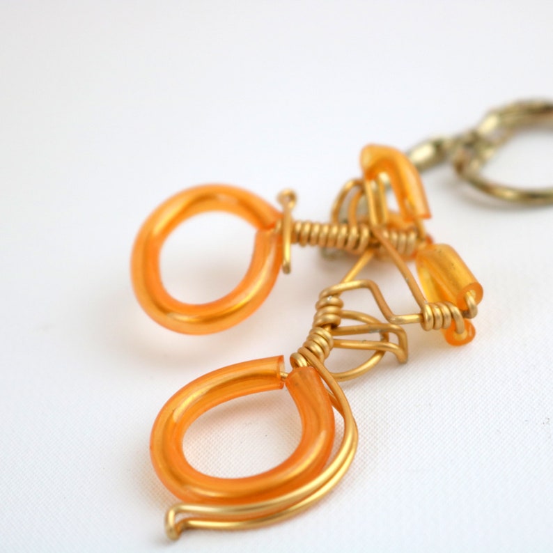 Wire Bicycle Keychain Copper Color Bike Wire Wrapped Bicyclist - Etsy