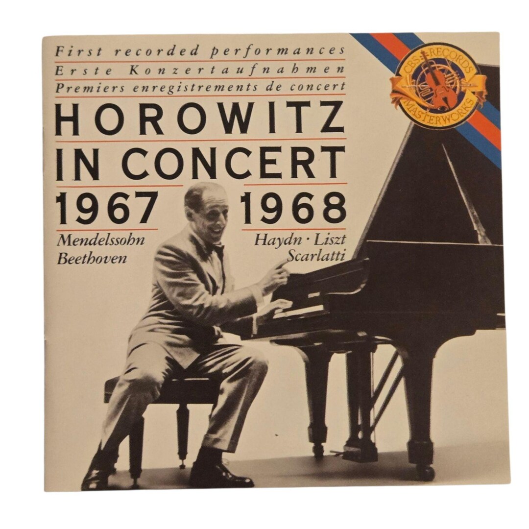 Horowitz in Concert 1967 1968 CD Masterworks CBS Records Mendelssohn ...