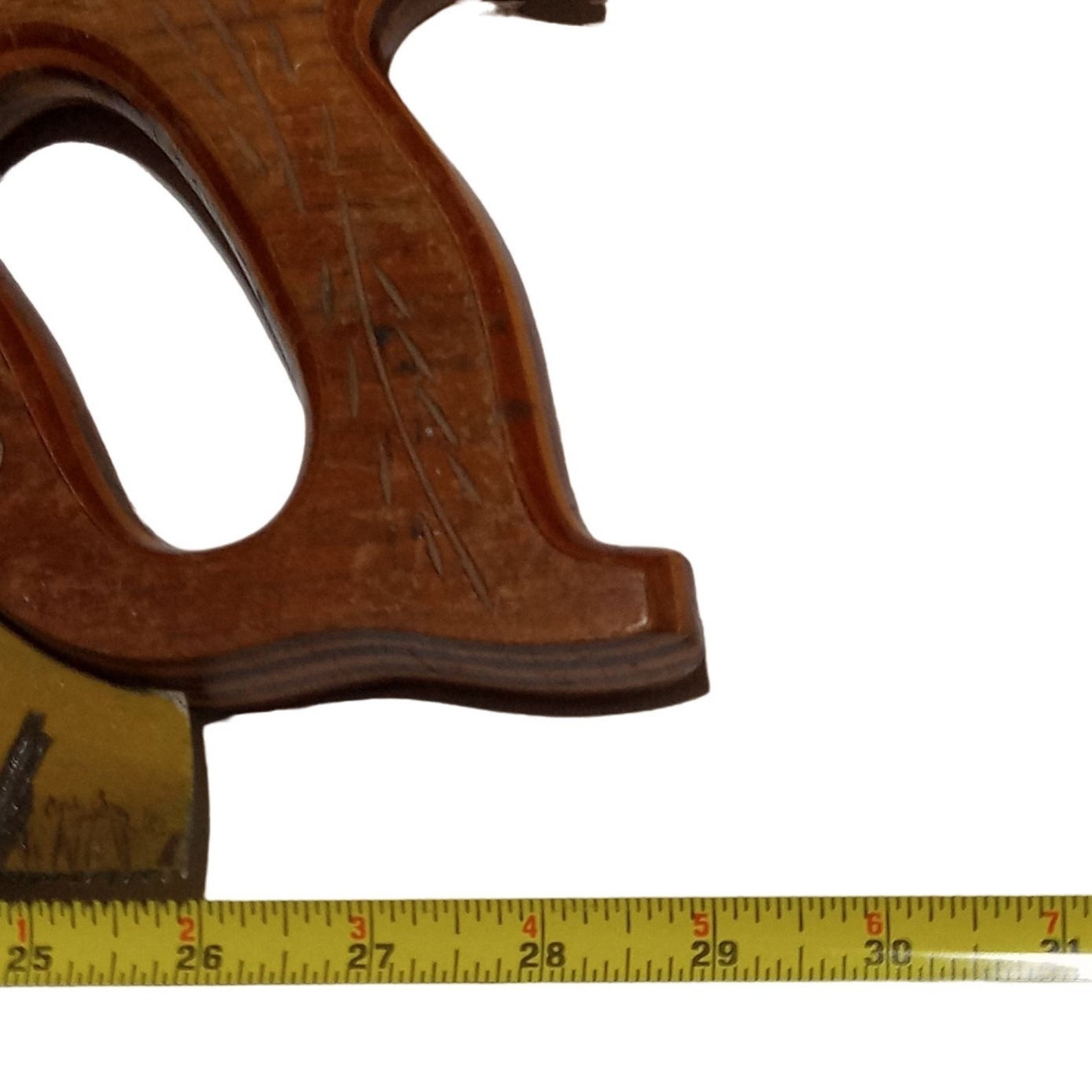 Vintage Painted Saw Folk Art Country Home Dirt Road Clothesline Tree ...