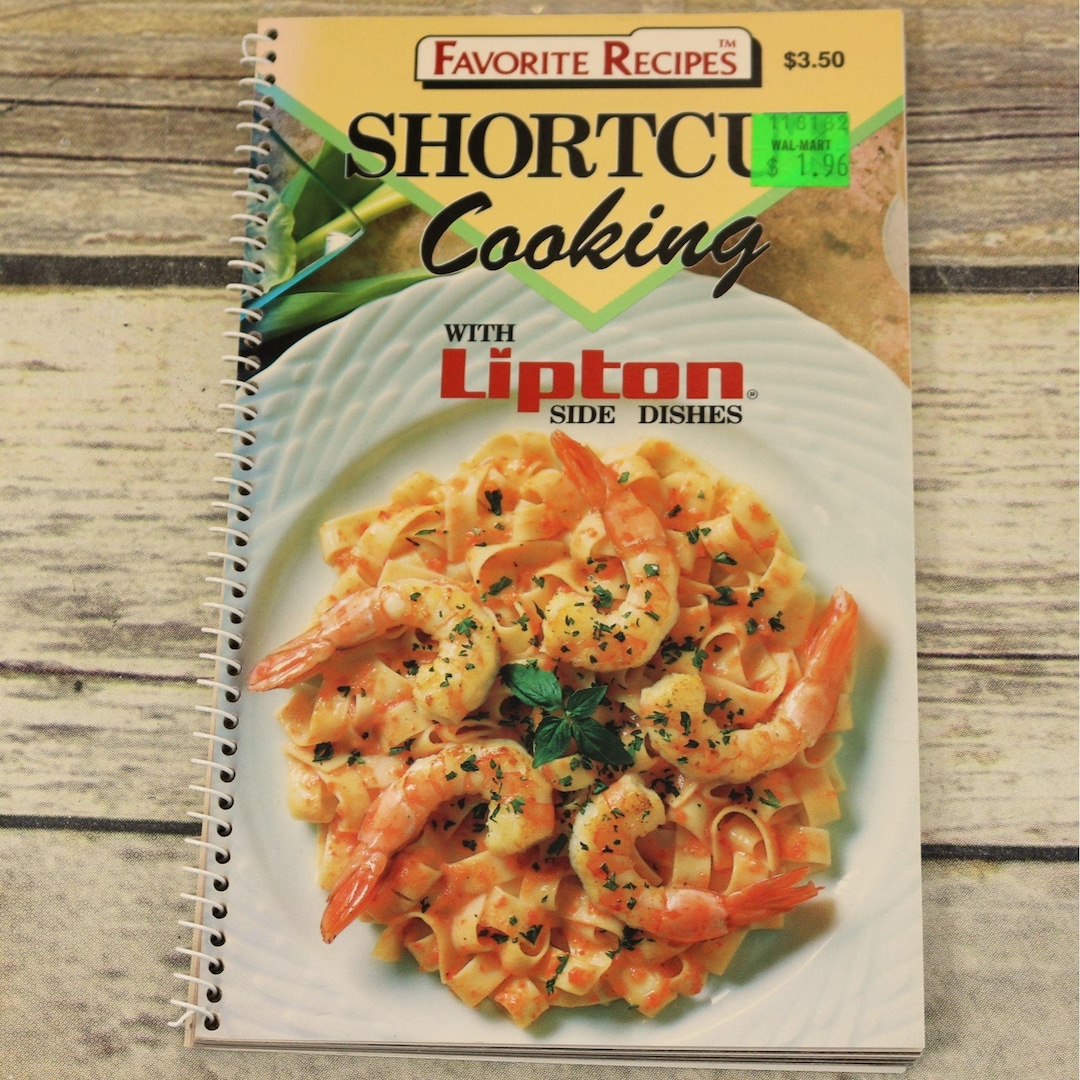 Lipton Cookbook Shortcut Cooking Side Dishes 1989 Vintage Recipes - Etsy