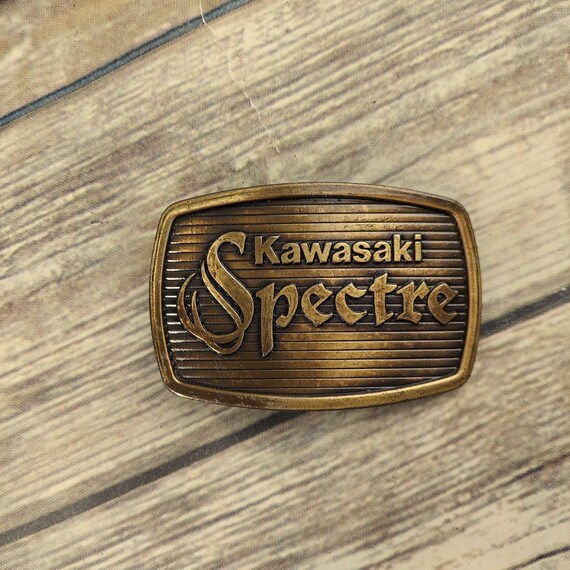 Kawasaki Spectre Belt Buckle Vintage Motorcycle Autom… - Gem