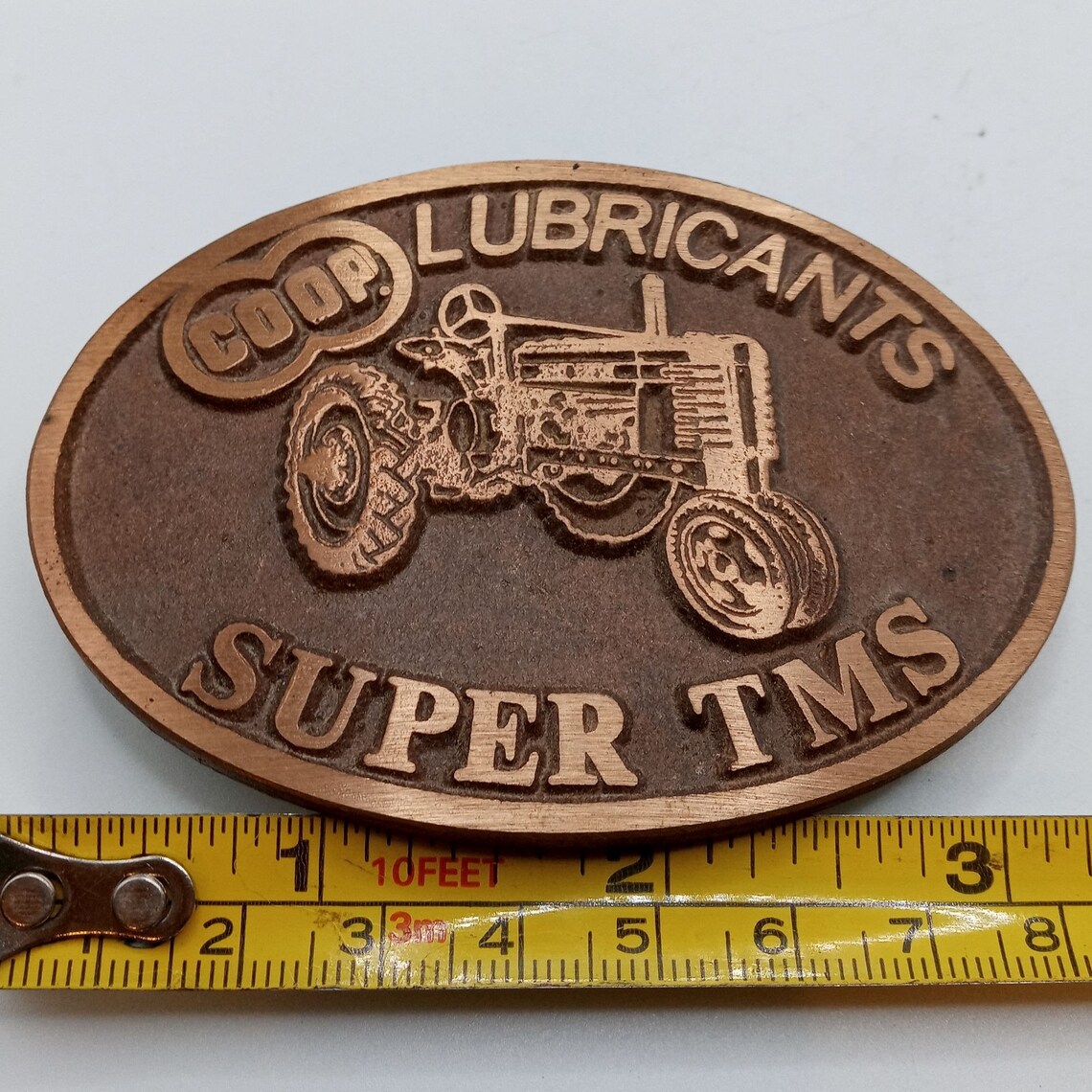 John Deere H Belt Buckle Tractor Lubricants Super TMS Vintage Farm ...