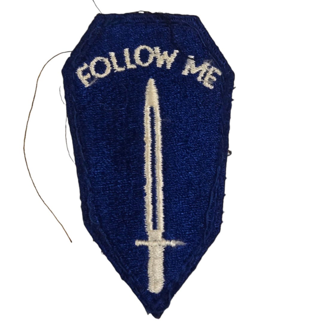 Vintage US Military Patch Army Infantry Follow Me Blue Bayonet Sword - Etsy