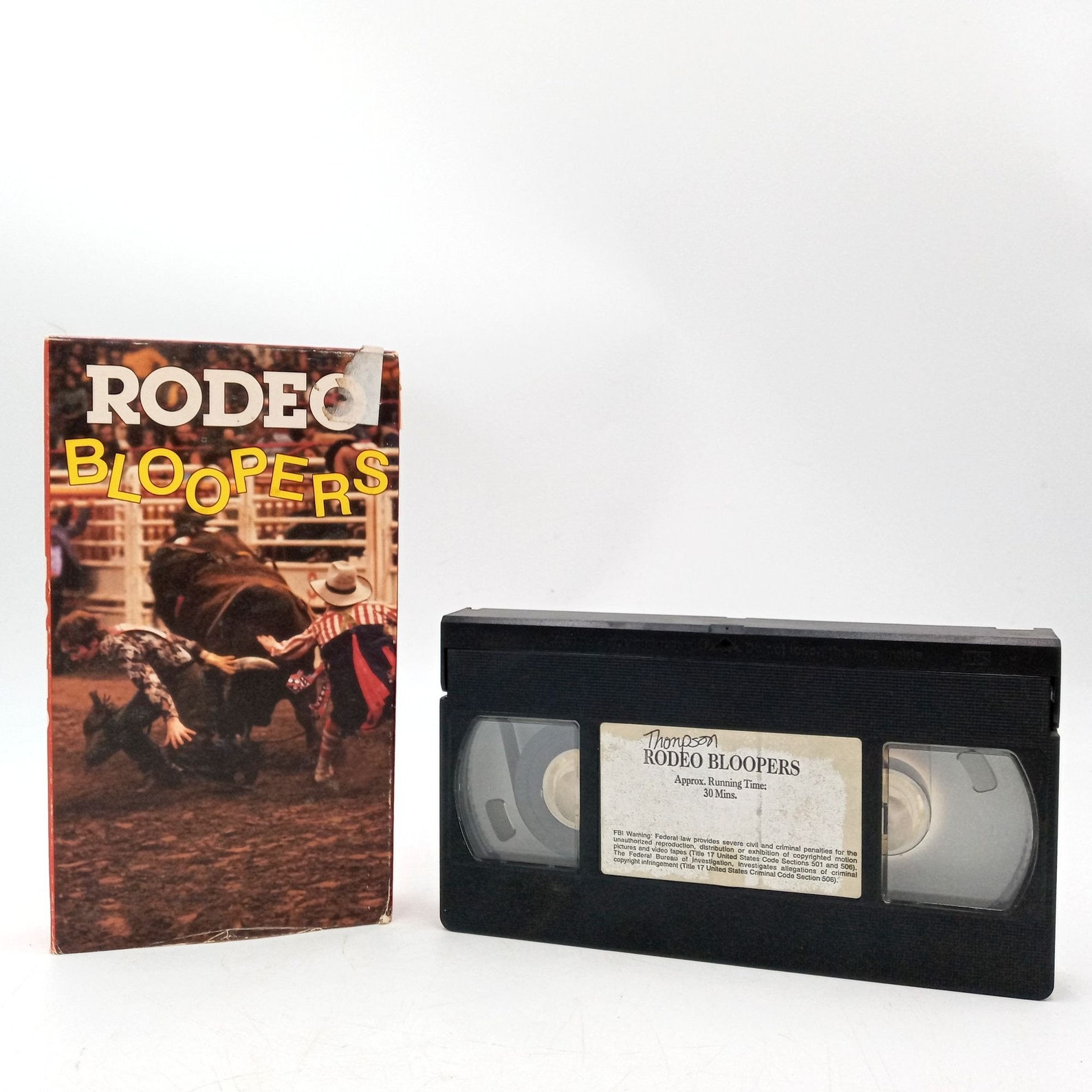Rodeo Bloopers VHS Vintage Western Sports Bull Riding Video - Etsy