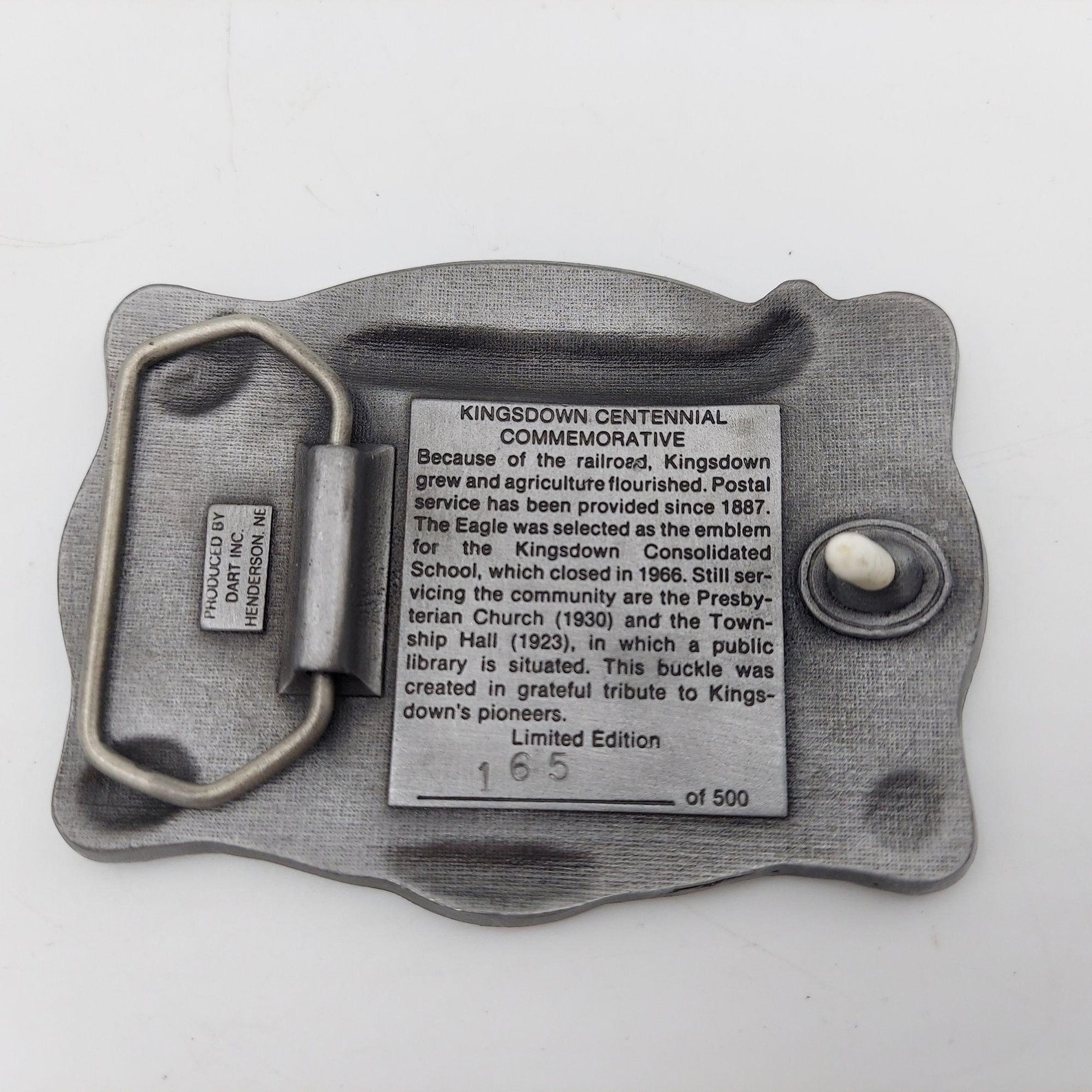 Kingsdown KS Belt Buckle Vintage Centennial 1987 Train - Etsy