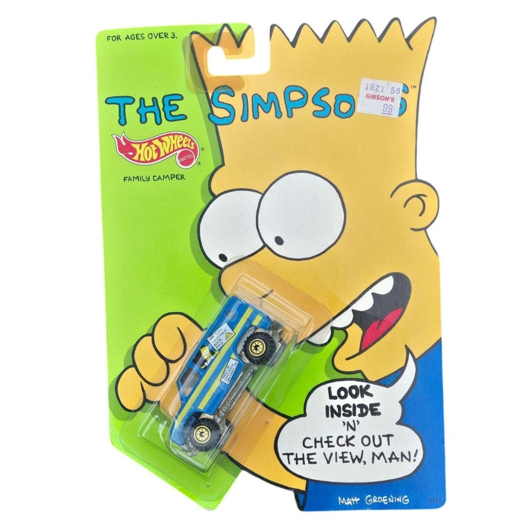 Hot Wheels the Simpsons Family Camper Die Cast Car New in Package 1990 ...