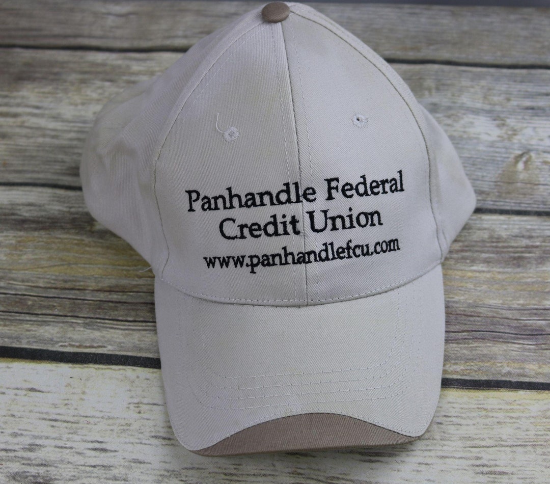 Panhandle Federal Dad Hat Baseball Cap Credit Union Kansas Beige Tan ...