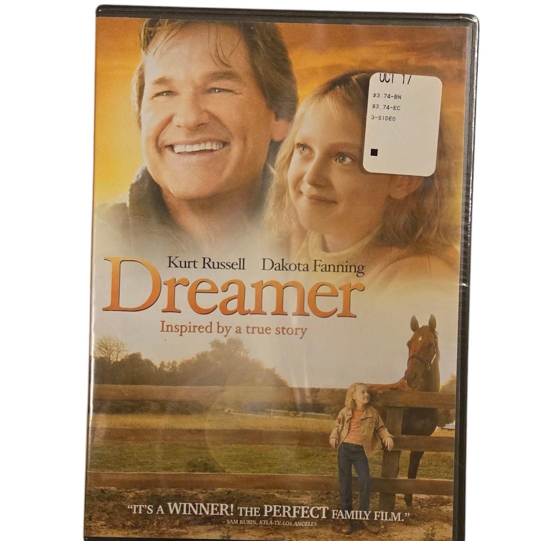 Dreamer DVD Kurt Russell Dakota Fanning Family Movie PG Elizabeth Shue ...