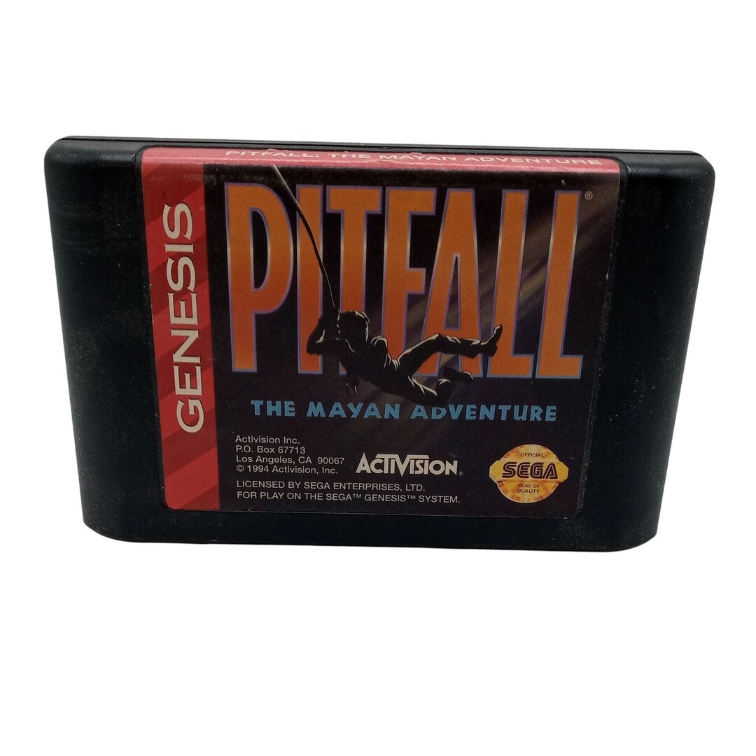 Sega Genesis Pitfall the Mayan Adventure Cartridge Only Vintage Retro ...