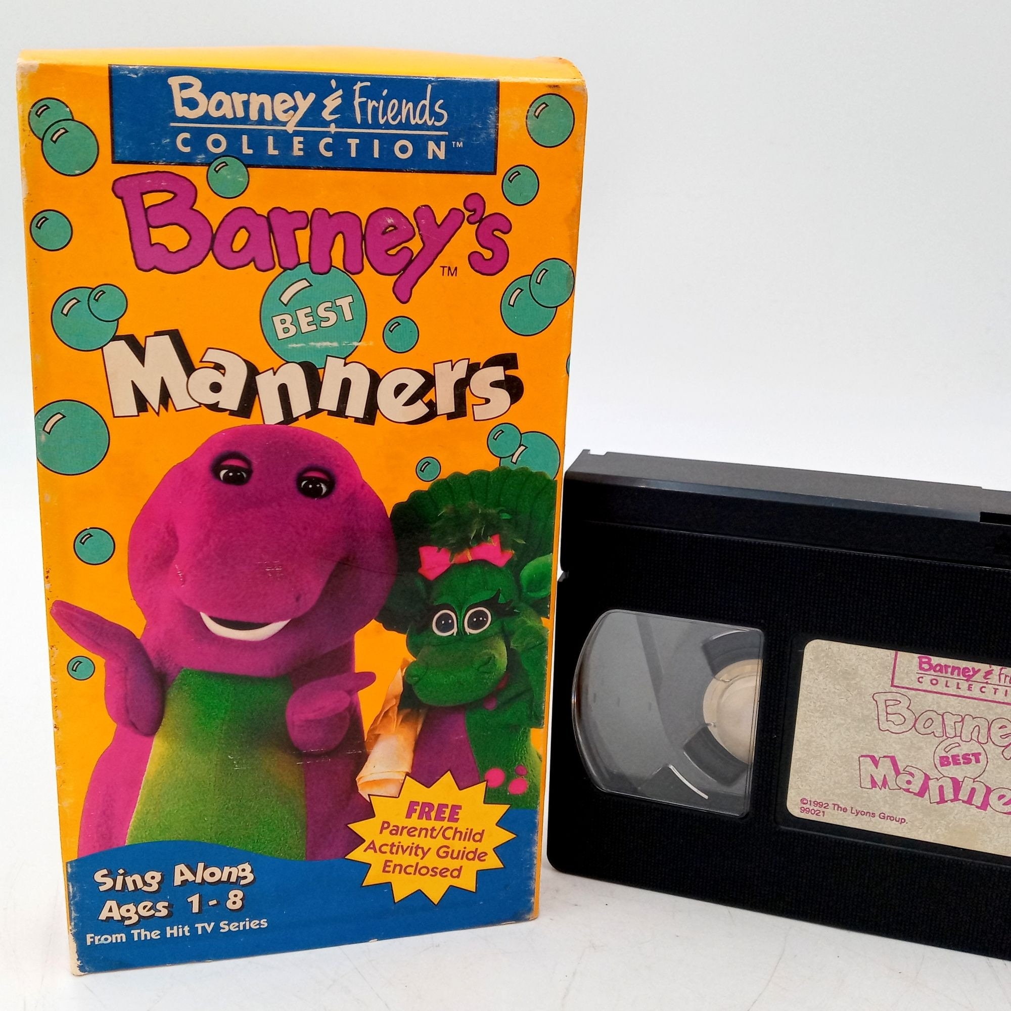 Barney and Friends Barneys Best Manners VHS Dinosaur 1993 - Etsy UK