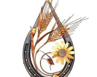 Metal Wheat Wall Art - Etsy