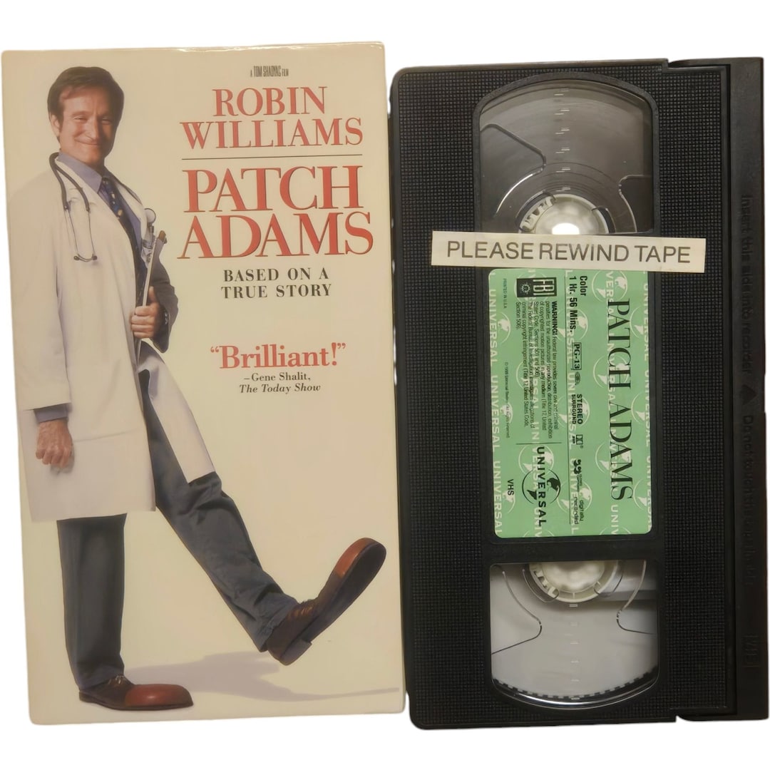 Robin Williams Patch Adams VHS Movie 1999 Vintage Video Philip Seymour ...
