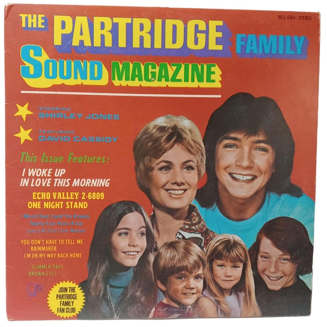 Partridge Family Sound Magazine LP Record Retro Music TV Pop Culture ...