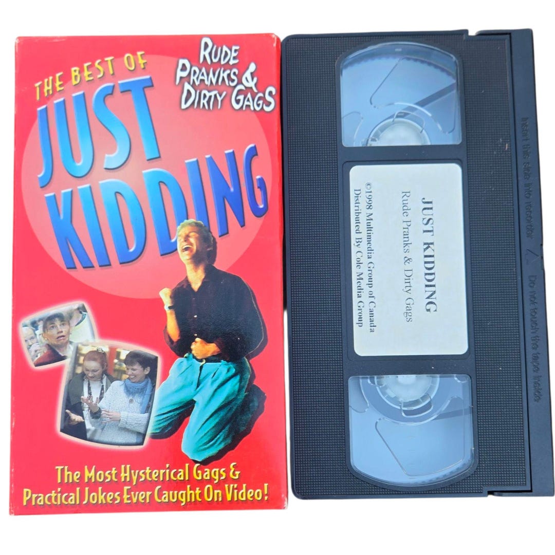 The Best of Just Kidding VHS Rude Pranks and Dirty Gags 90s Keynews ...