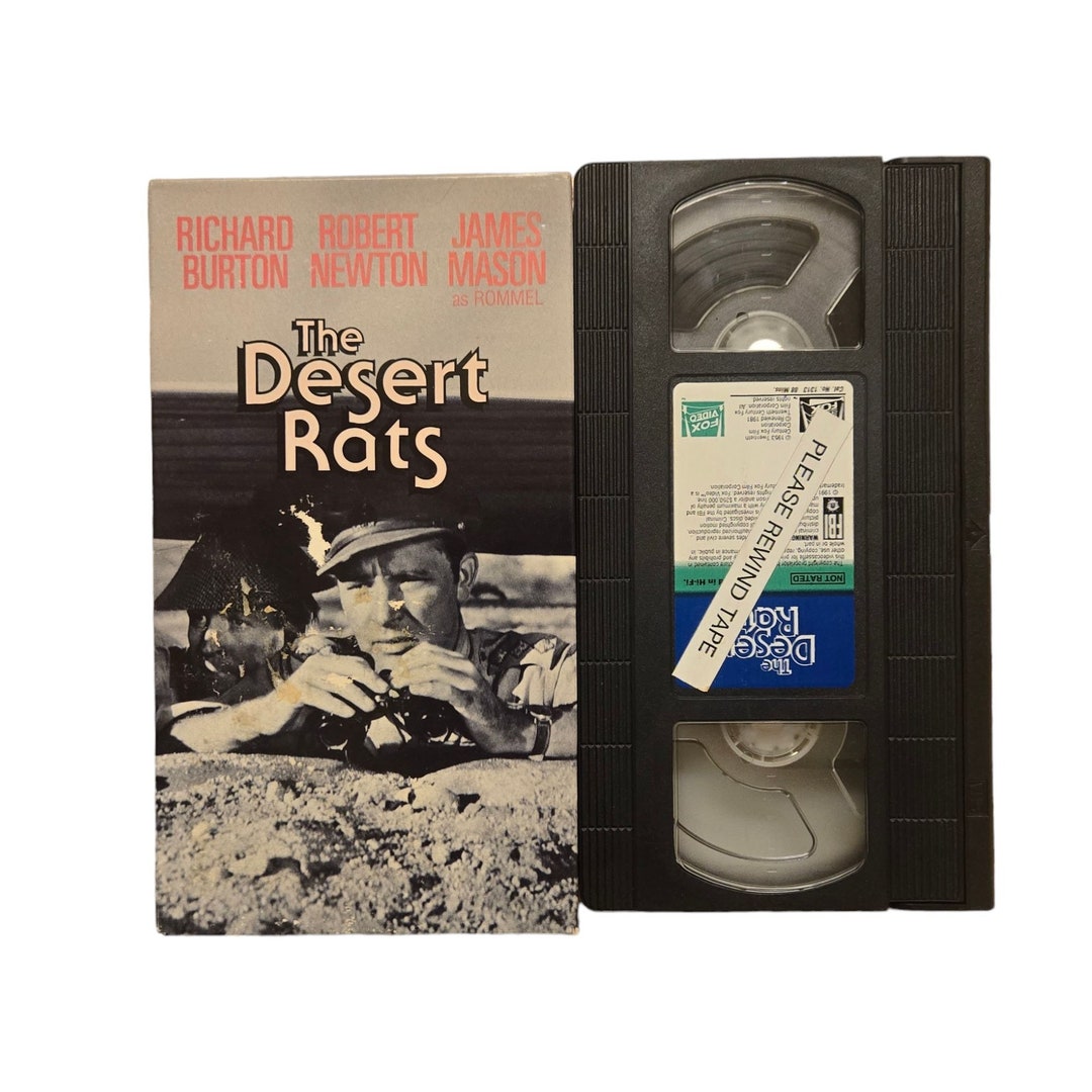 The Desert Rats 1993 VHS Tape Richard Burton Robert Newton WWII Classic ...