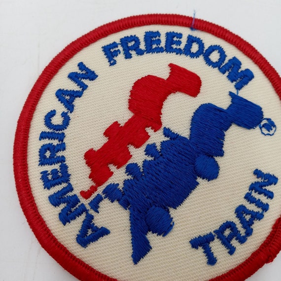 American Freedom Train Patch Vintage Vest Hat Red Whi… - Gem