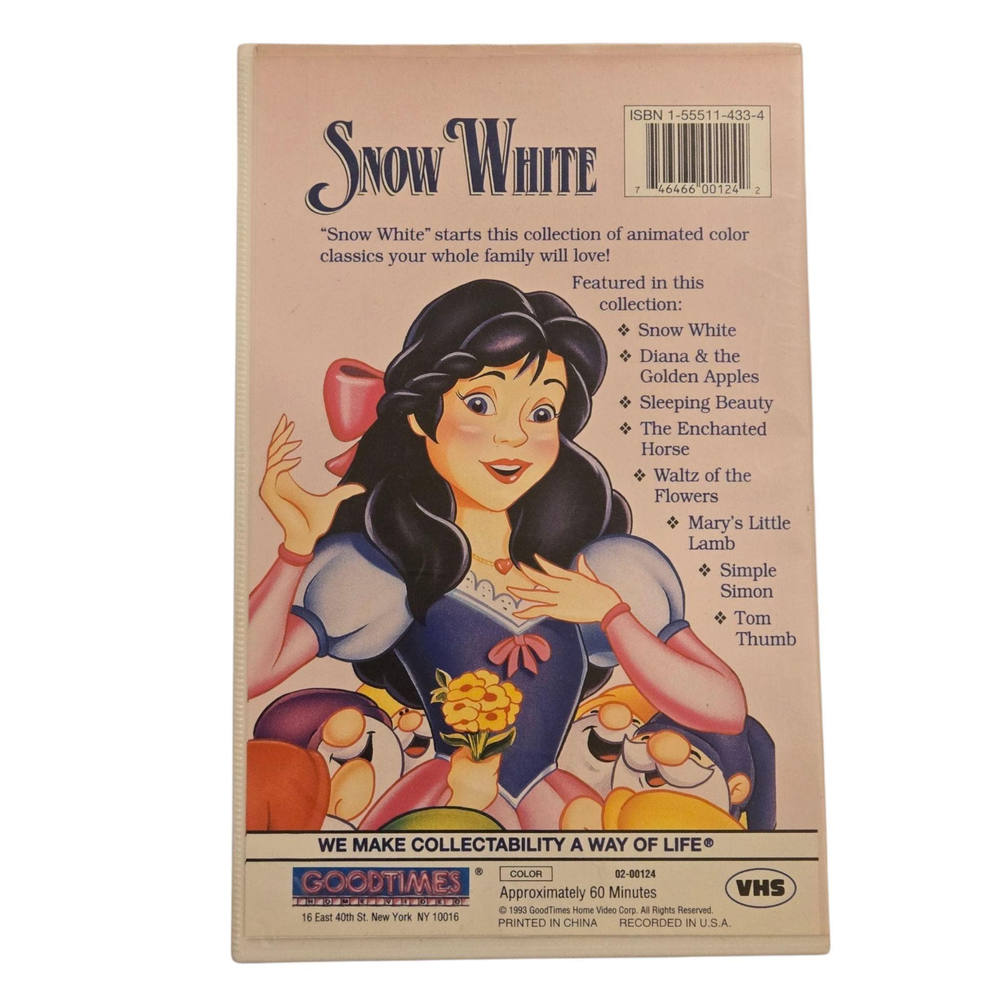 Snow White and Friends Animated VHS Collectors Edition 1993 Goodtimes ...
