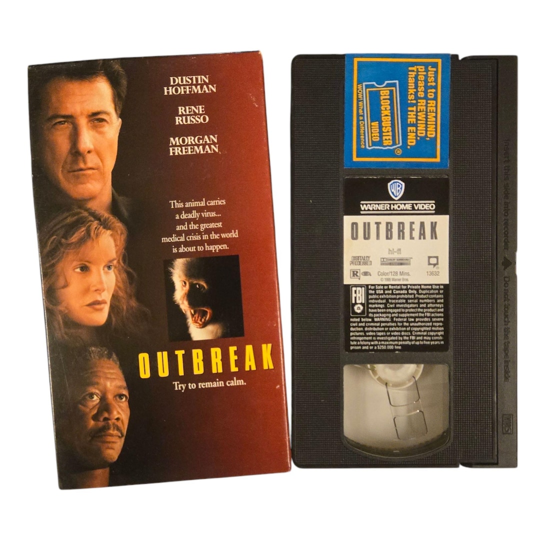 Outbreak VHS Movie Video 1995 Dustin Hoffman Rene Russo Morgan Freeman ...