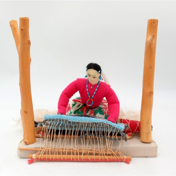 Native American Weaver Sculpture Art Doll Figurine Diorama - Etsy