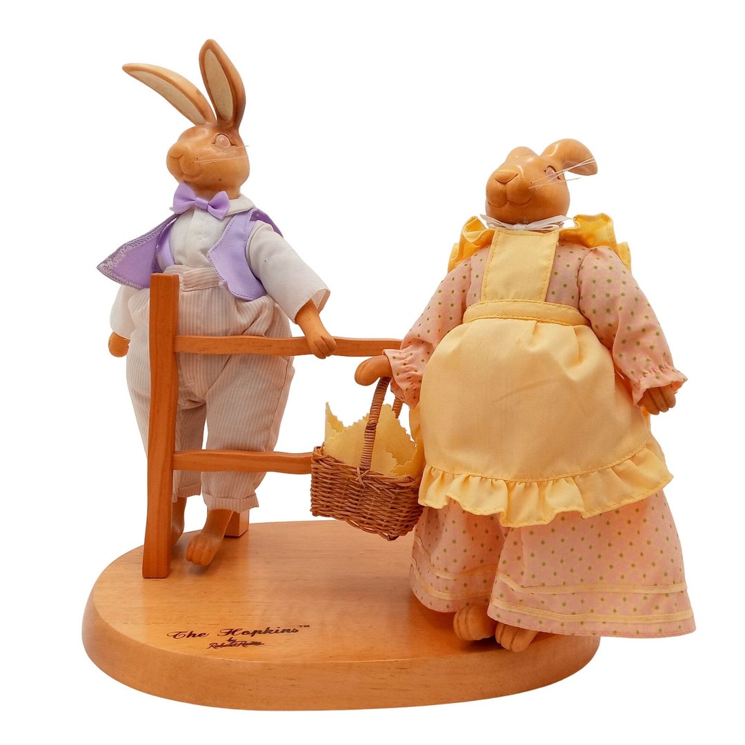 The Hopkins Bunny Rabbit Sculpture Wood Robert Raikes 1990s Numbered ...