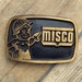 Misco Kid Belt Buckle Vintage Mountain Iron Supply Company Welder Metal ...