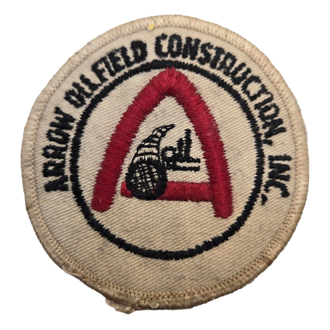 Arrow Oilfield Construction Uniform Patch Oil Field Vintage Roughneck ...