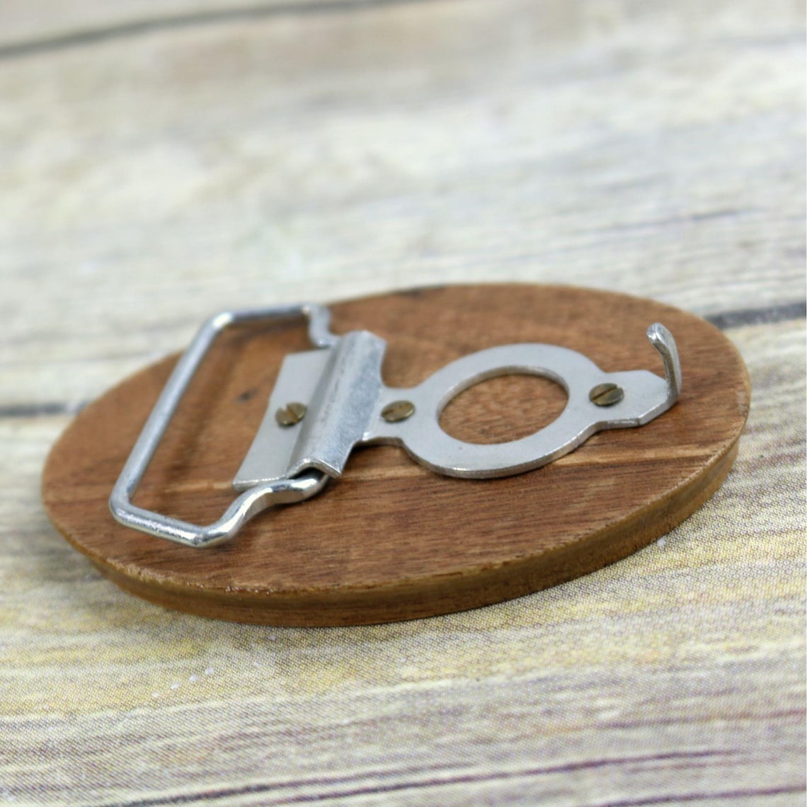 Freeman Ranch Belt Buckle Vintage Western Wear Wood Handmade - Etsy