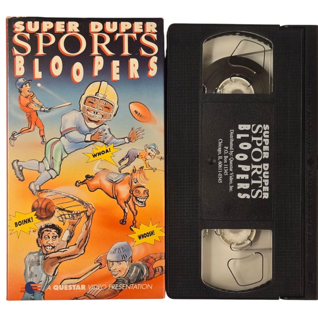 Super Duper Sports Bloopers VHS Tape 1991 Questar Video Comedy Sports ...