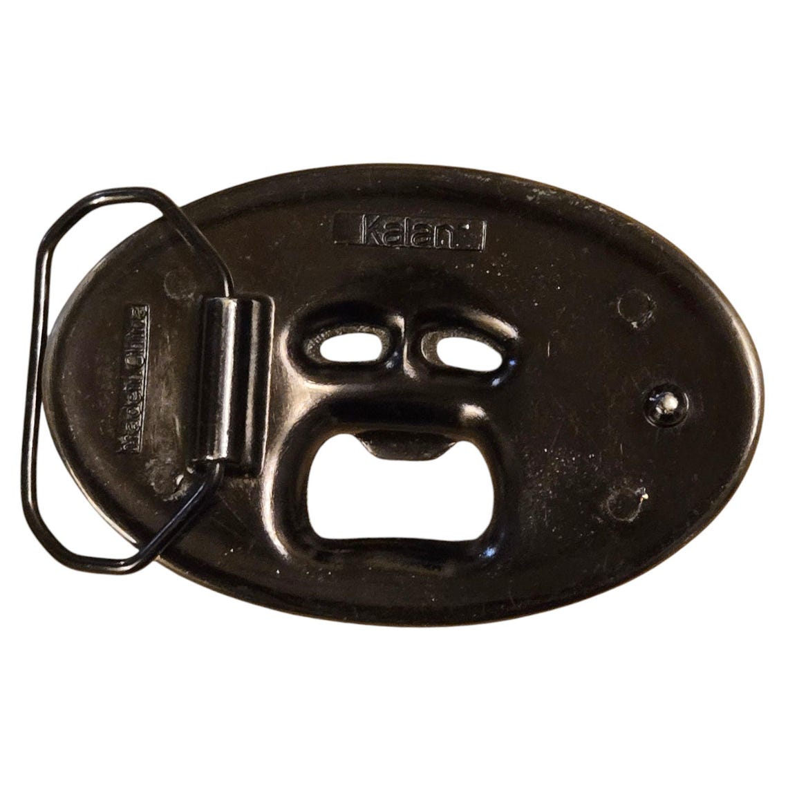 Skull and Crossbones Belt Buckle Beer Bottle Opener Biker Cowboy Pirate ...