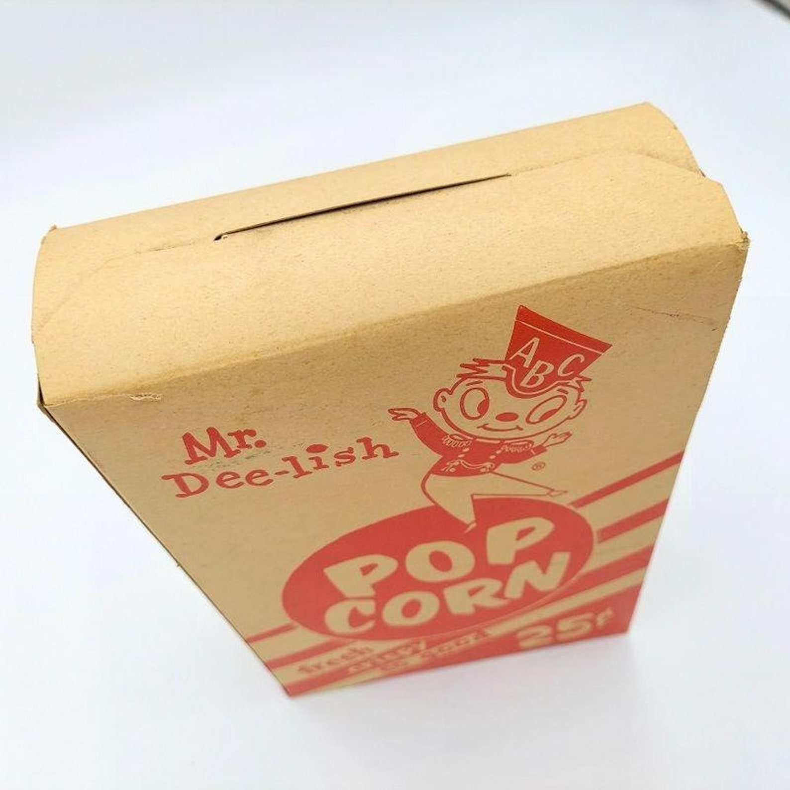 Vintage Popcorn Box Container Mr Dee Lish Home ABC Theater | Etsy